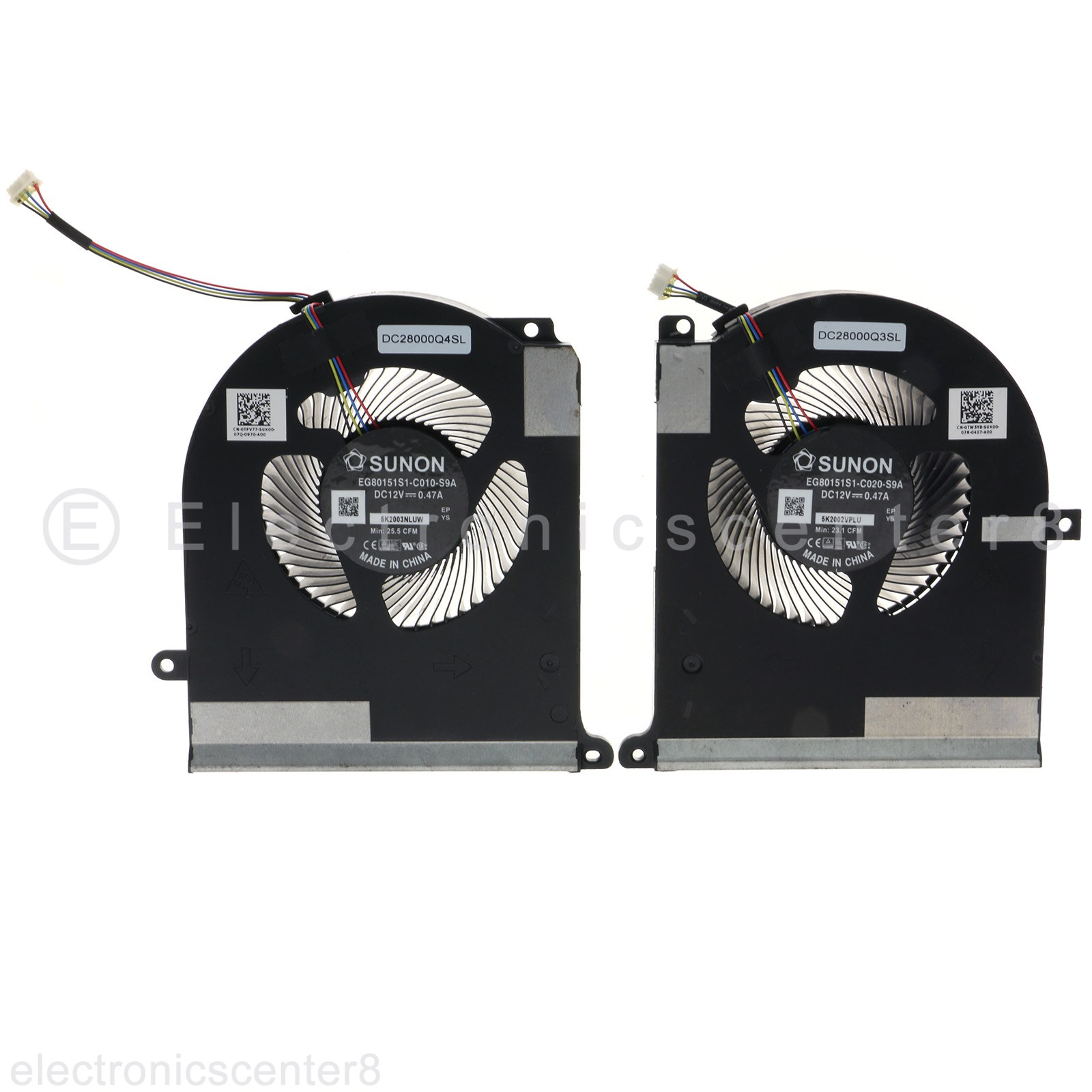 CPU GPU Cooling Fan For Dell Alienware Area-51m R2 2080 TW5Y8 TPV77 ...