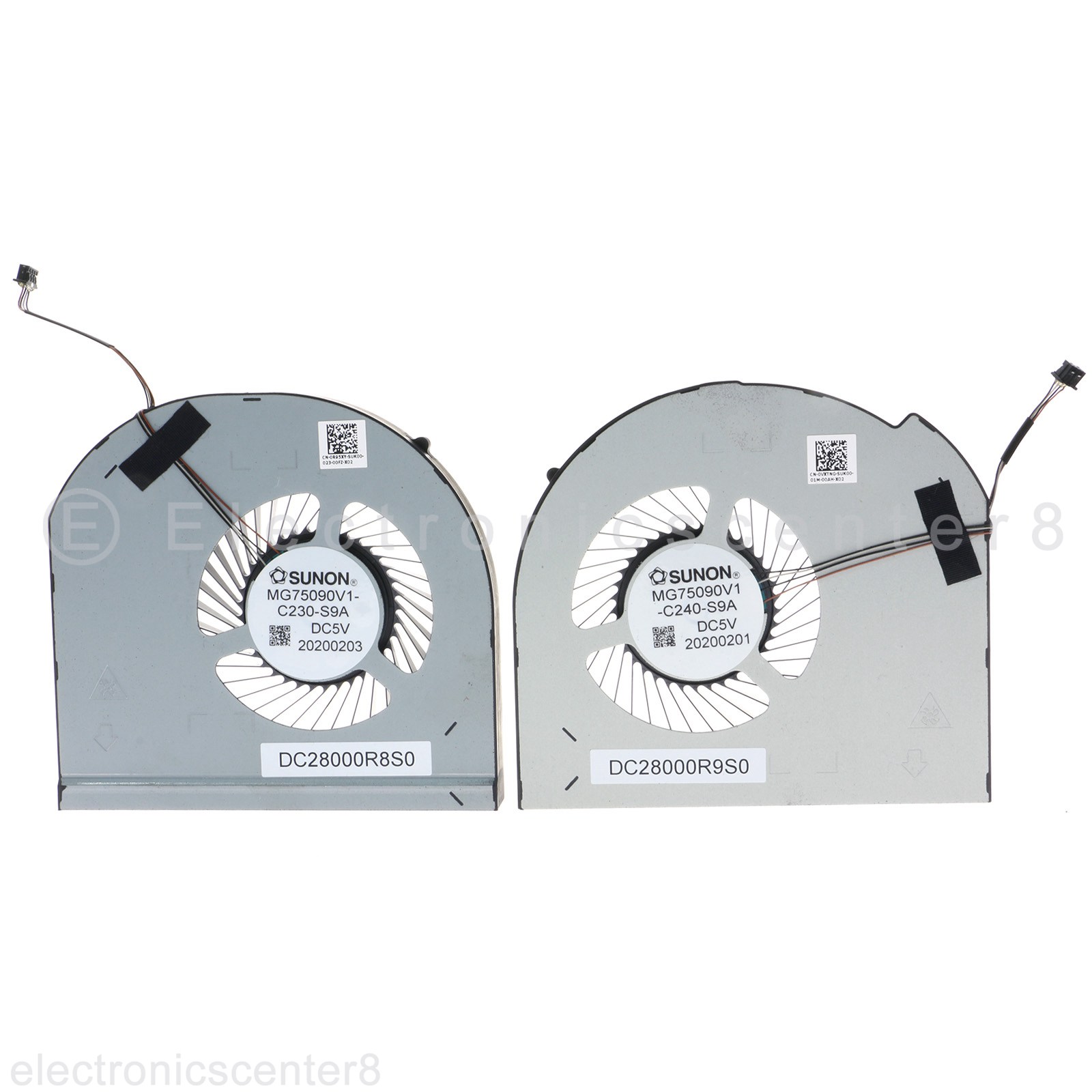 CPU&GPU Cooling Fan For Dell Precision 7750 M7750 2020 20V3G 1NTTD ...